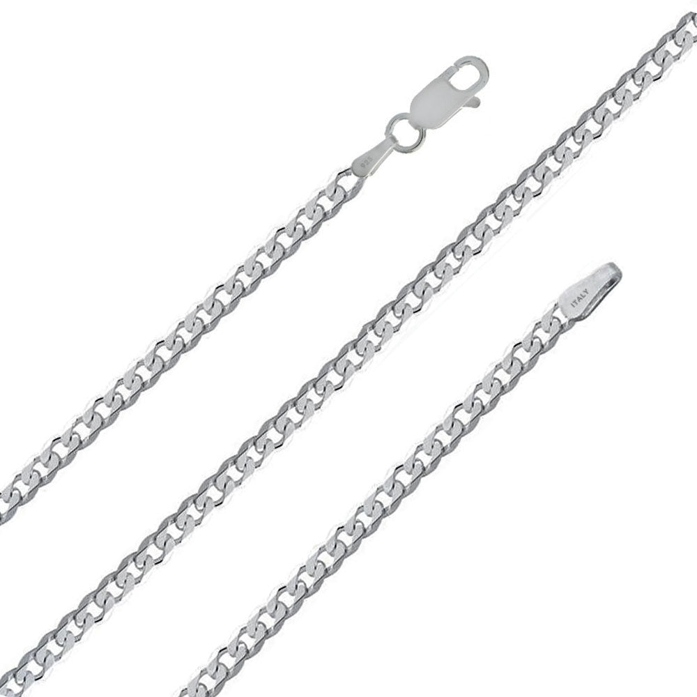 Italian Sterling Silver 2mm Curb Chain – Sam's Silver